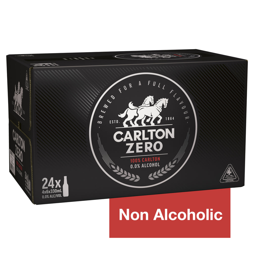 Carlton Zero Non Alcoholic Beer 330ml – Jim’s Cellars