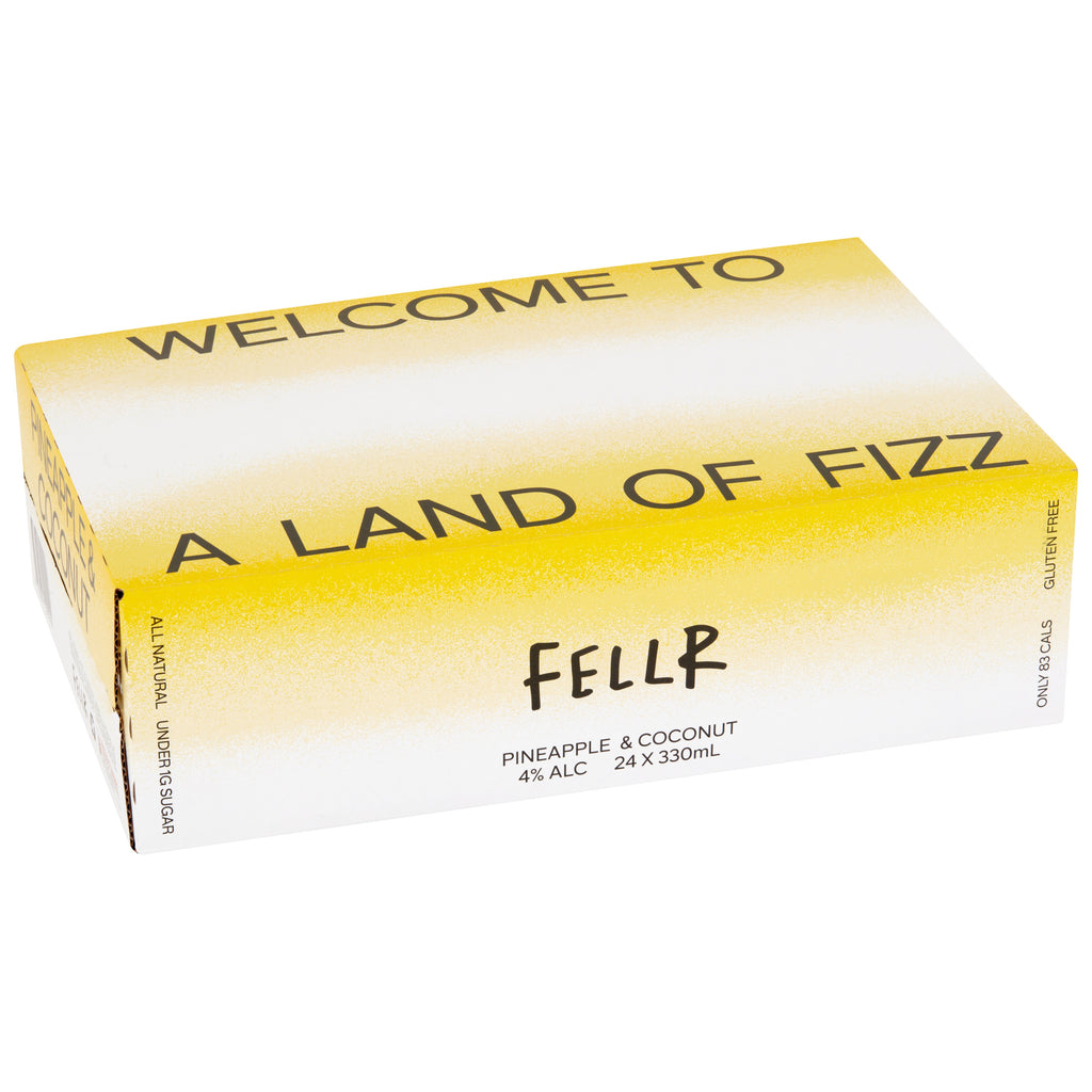 FELLR Pineapple & Coco Seltzer Can 24x330mL – Jim’s Cellars