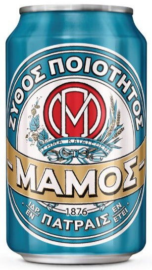 Mamos Pilsner Beer Can | Iconic Greek Beer Since 1876 – Jim’s Cellars