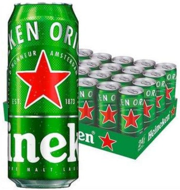Heineken Lager 500ml Cans - Case of 24 - Brewed in Holland – Jim’s Cellars